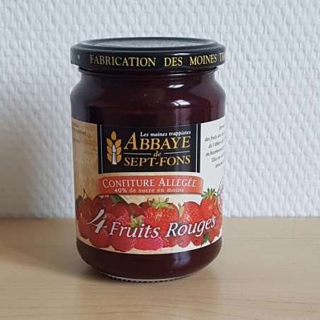 Confiture 4 fruits rouges allégée